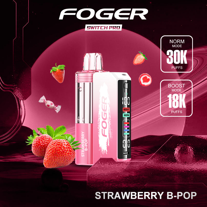 Strawberry B-POP Foger Switch Pro Kit 30K Puffs