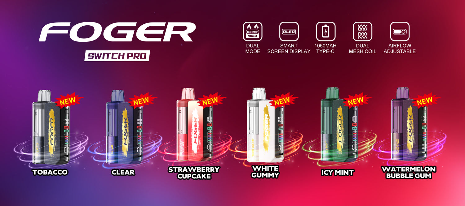 Foger Vapes Catalog - Switch Pro Kits, Pods, & Holiday Edition